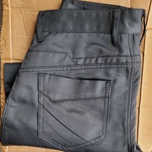 Pants | Black Men Slick Pants | Poshmark